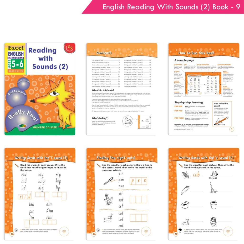Excel English and Maths Early Skills Ages 3-6 Years Book Set (Set of 19 ...