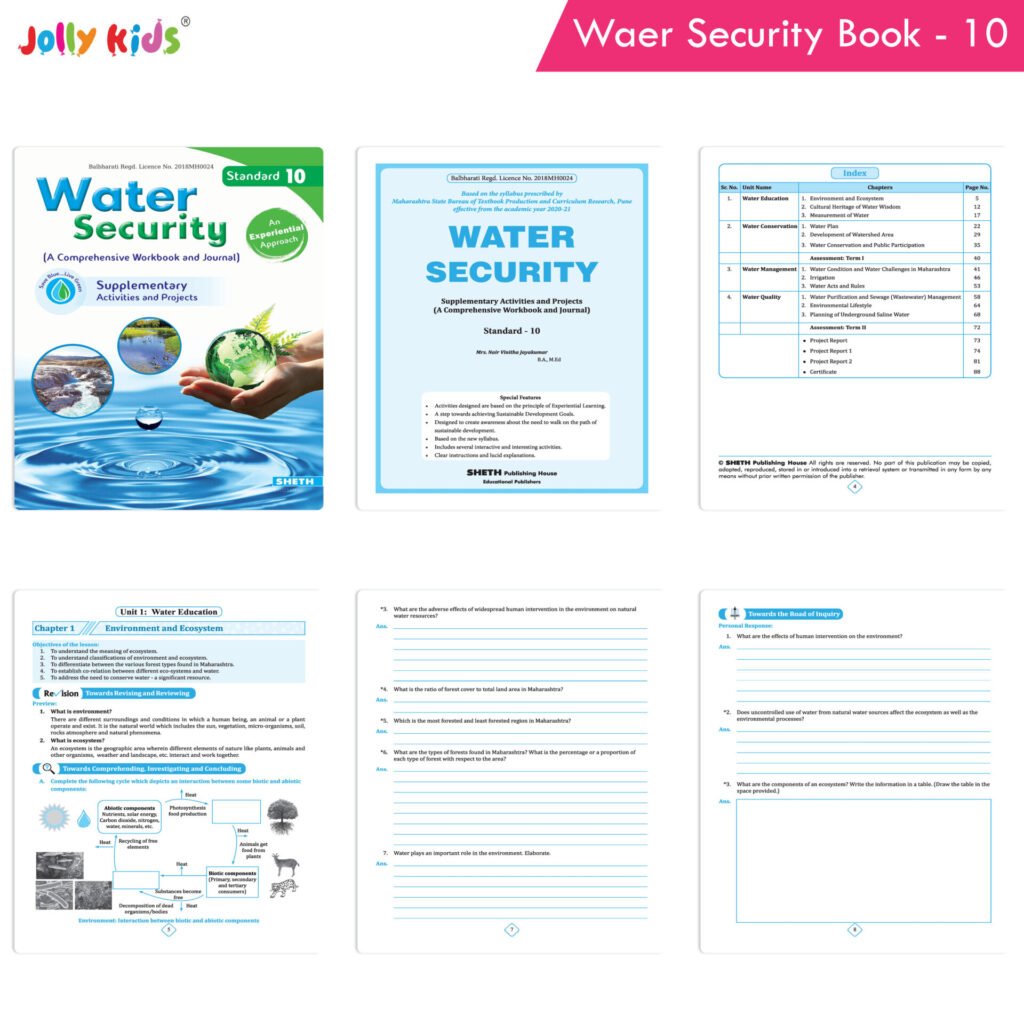Nigam Water Security Workbook and Journal Standard 10 (As per ...