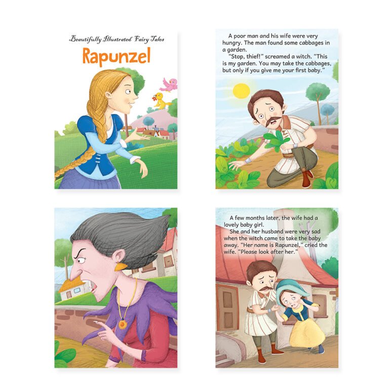 Jolly Kids Beautifully Illustrated Fairy Tales Books E Set of 8| Beauty ...