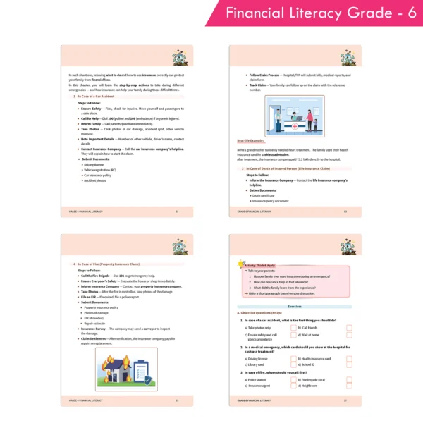 Financial Literacy Grade 6 | Learn Insurance and Investment