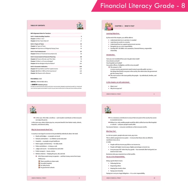 Financial Literacy Book Grade 8 | Practical Money Education with Tax ...